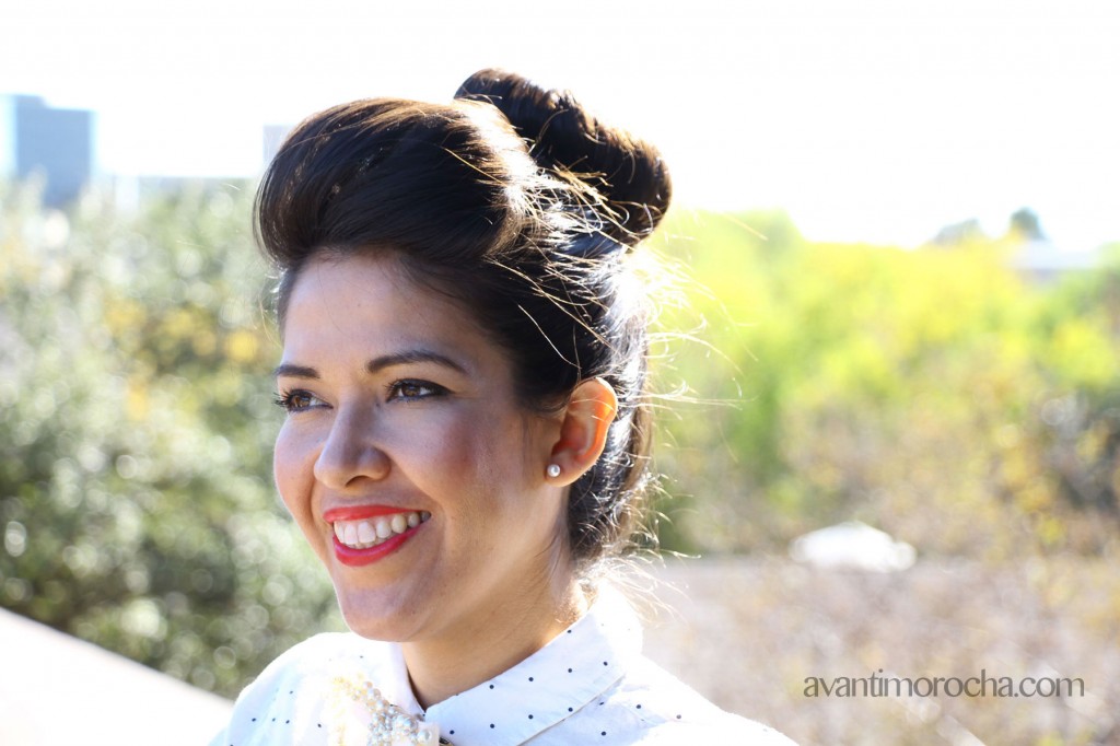 Easy Updo / Pompadour + bun – Avanti Morocha