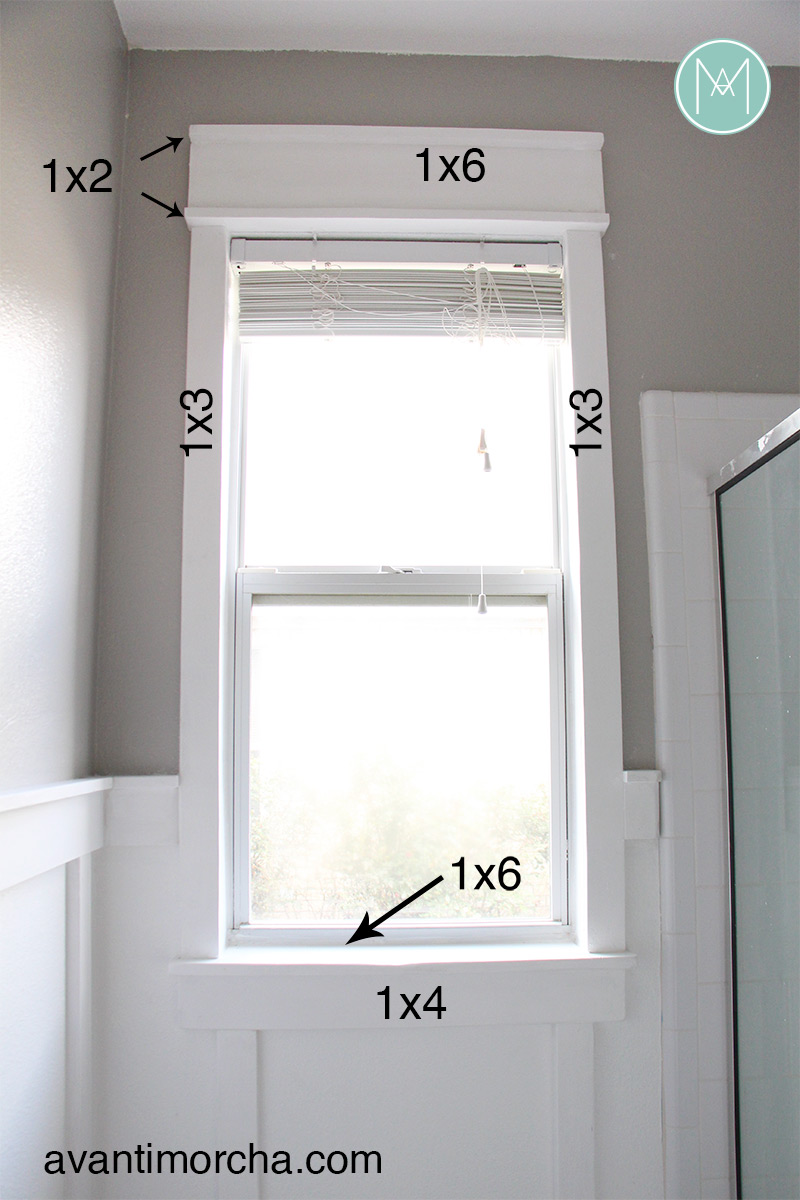 How to trim a window – Guest bathroom remodel – Part 1 – Avanti Morocha
