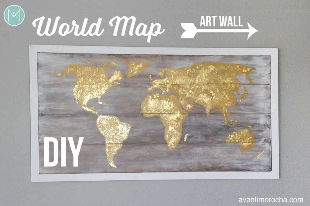 DIY World Map Art Wall – Avanti Morocha