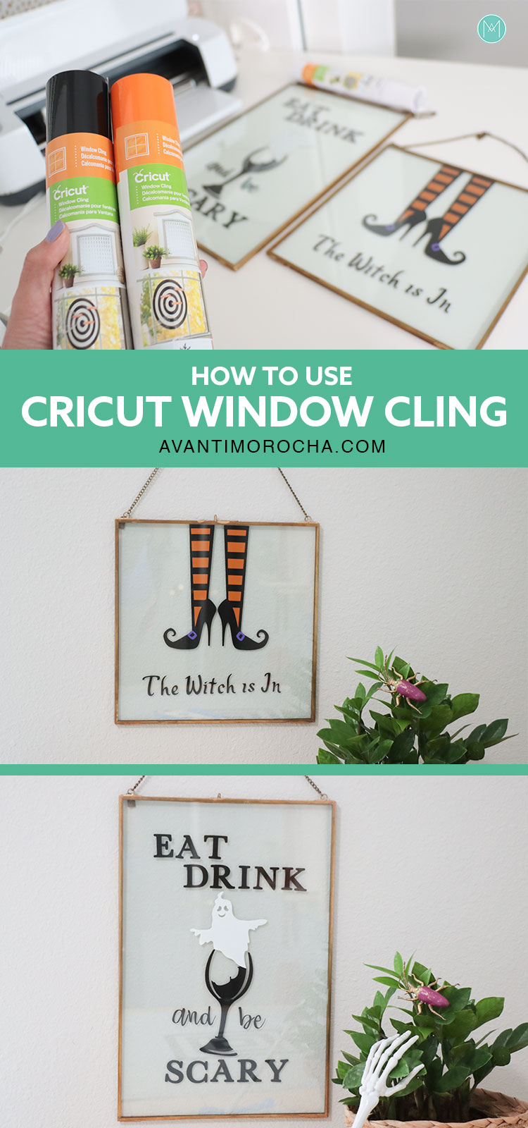 How To Use Cricut Window Cling Avanti Morocha